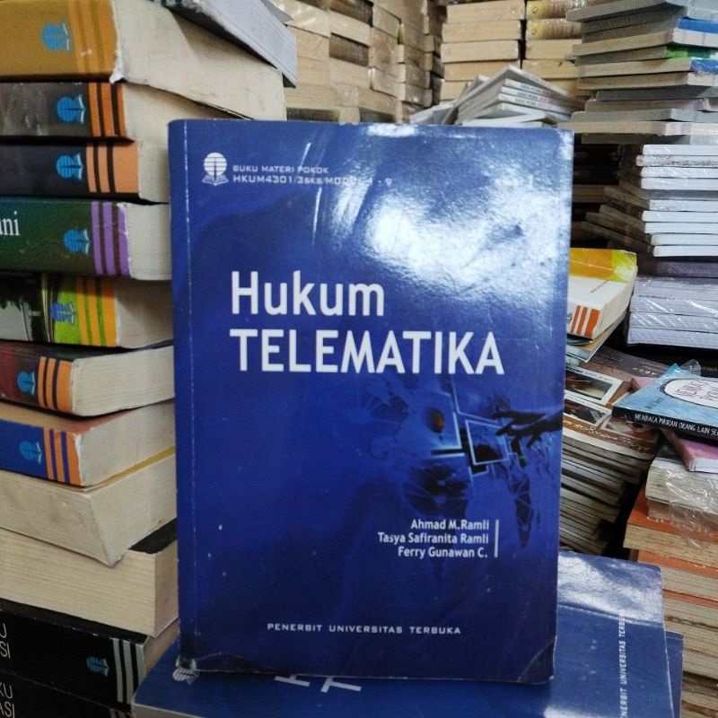 Jual Buku materi pokok Hukum Telematika UT. Buku universitas terbuka ...