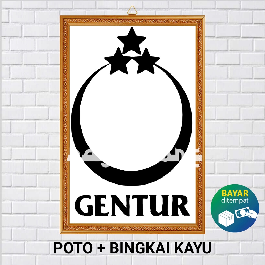 Jual POSTER POTO + BINGKAI LOGO GENTUR / POSTER LOGO GENTUR / POSTER ...