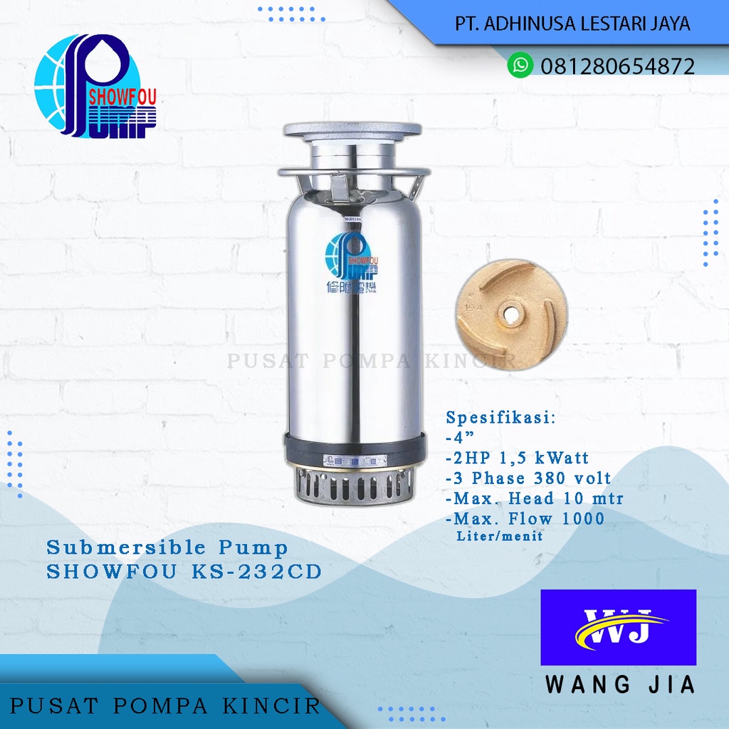 Jual Pompa Submersible Showfou Type KS-232 CD | Shopee Indonesia