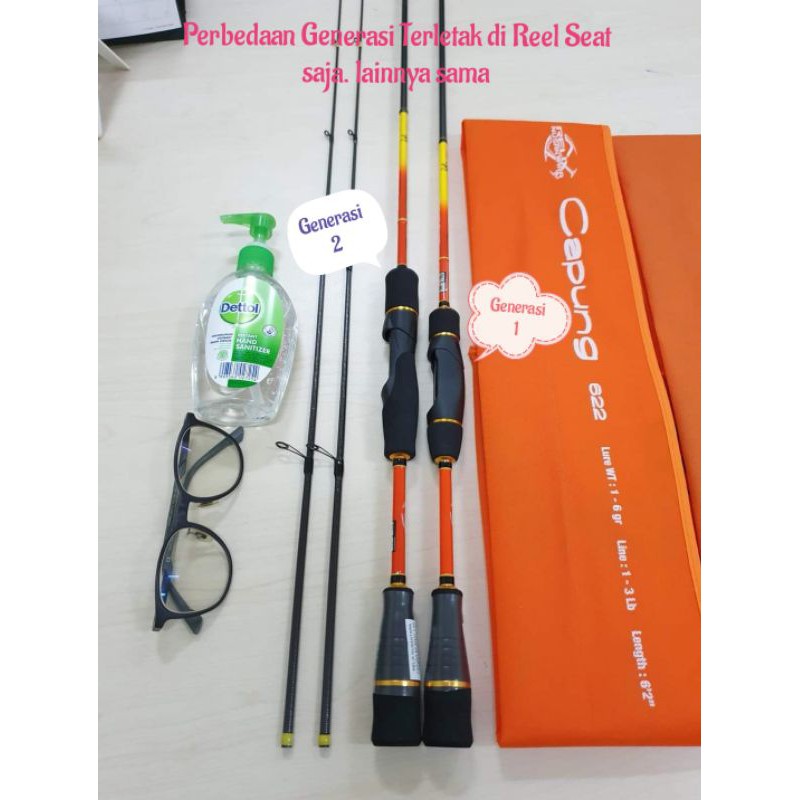 Jual Joran Rod Relix Nusantara Capung 622 1-3 lb Gen 2 3 4 SE Penta ...