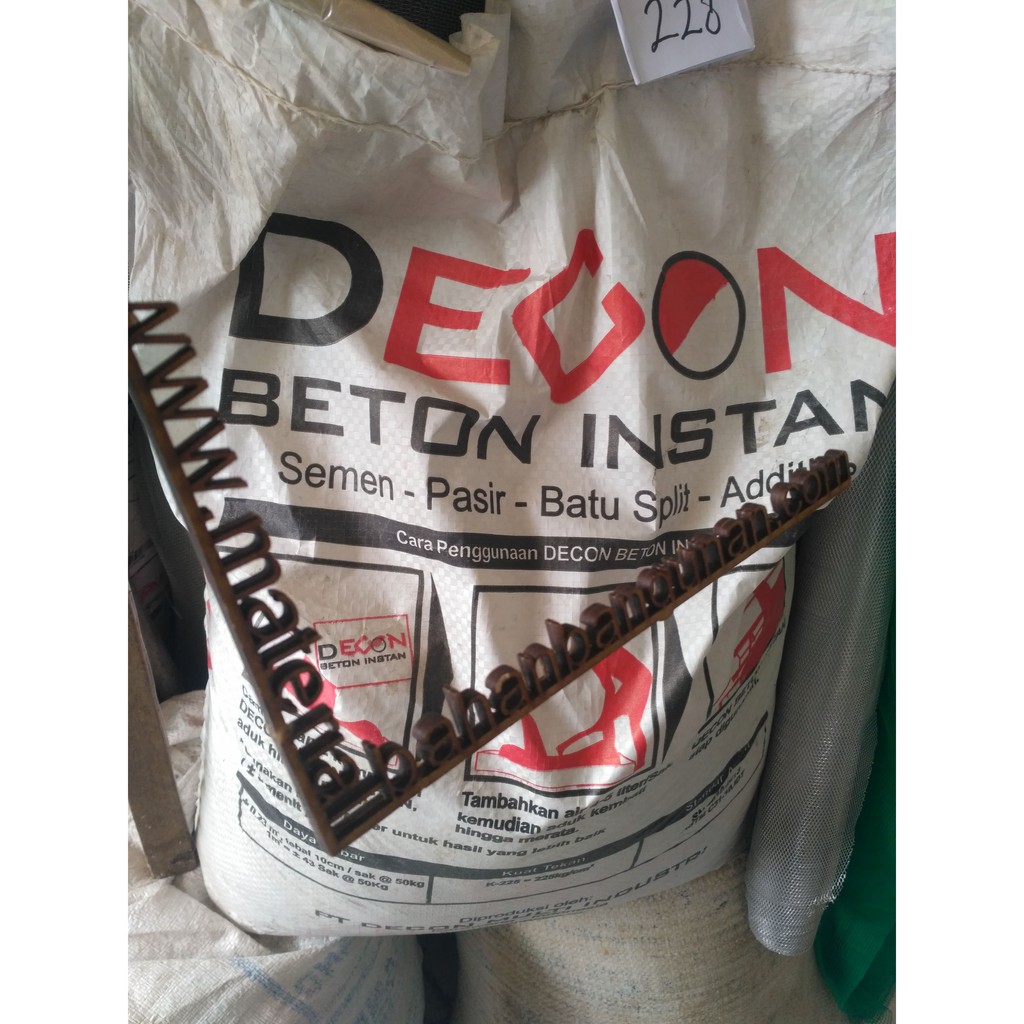 Jual beton instan Decon multiguna pengganti semen pasir batu split ...