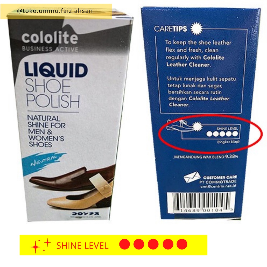 Jual 100% ORIGINAL PERAWATAN SEPATU COLOLITE LEATHER BALSAM ( FREE ...