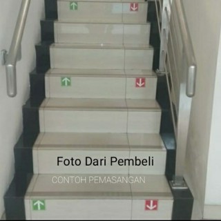 Jual Stiker Tangga naik turun sticker up down K3 safety arah jalan ...