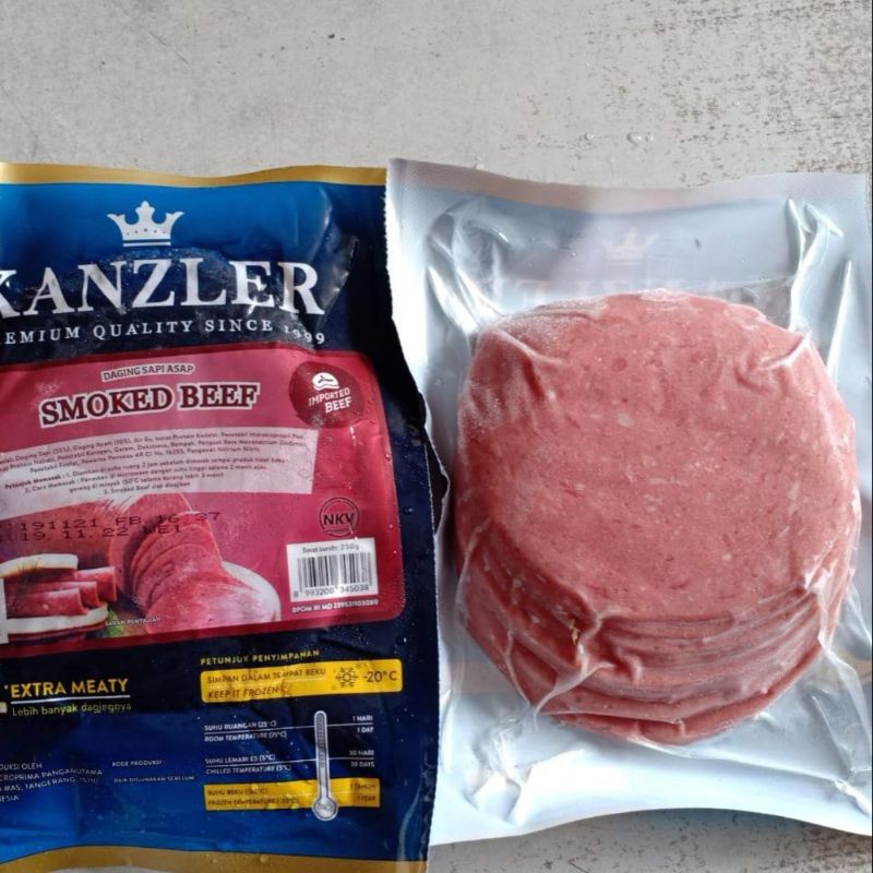 Jual kanzler smoke beef 250gr | smoked beef | frozen food | Shopee ...