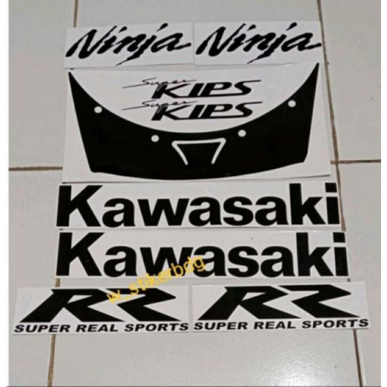 Jual Stiker Motor Ninja set 1 set Kawasaki ninja Kips RR Sport stiker ...