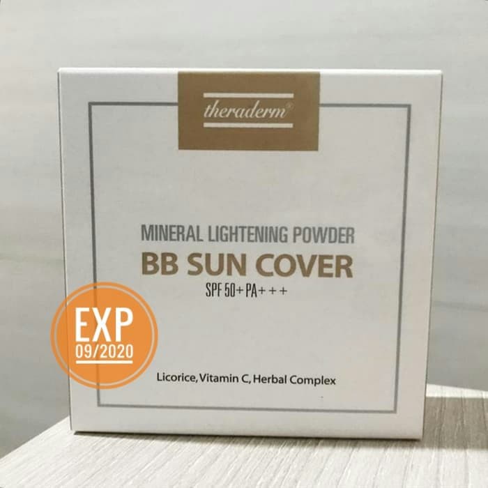 Jual Promo Theraderm BB Sun Cover SPF50 Bedak Padat Pencerah Wajah Made ...