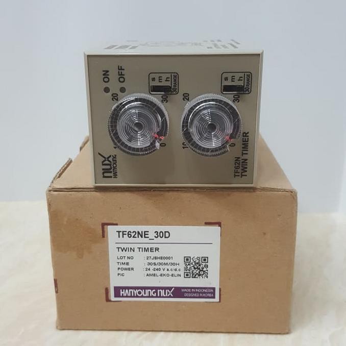 Jual Twin Timer Hanyoung Nux Tf62Ne_30D Original | Shopee Indonesia