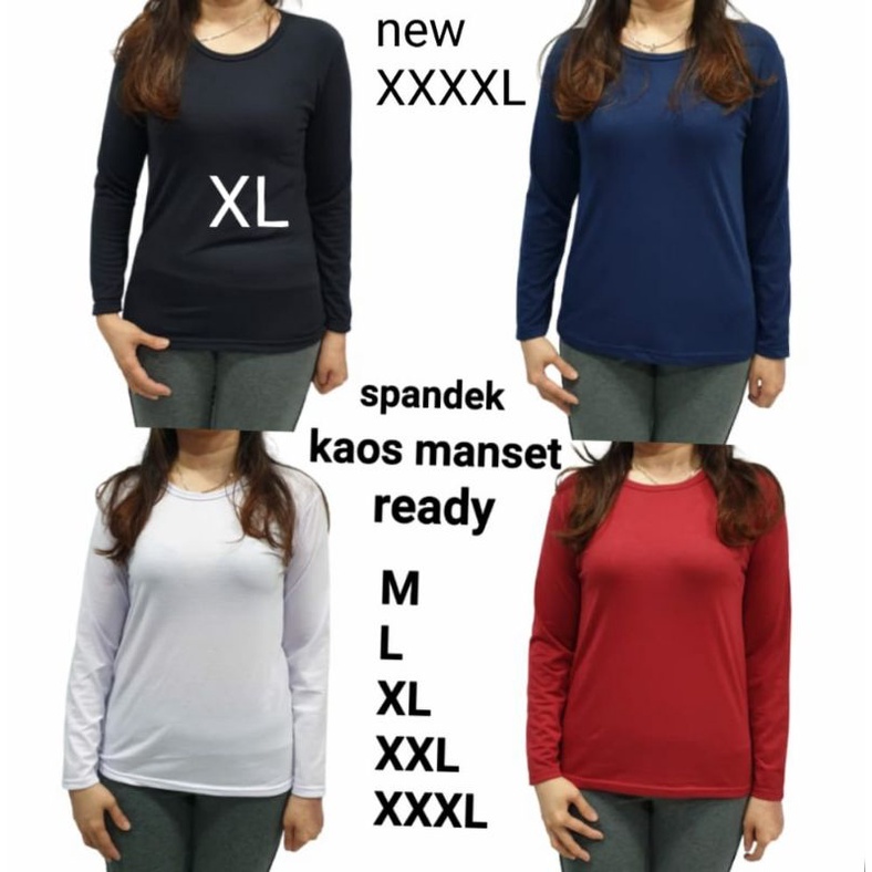 Jual manset spandex tgn panjang ukuran M.L.XL.XXL.XXXL.XXXXL jumbo dari ...