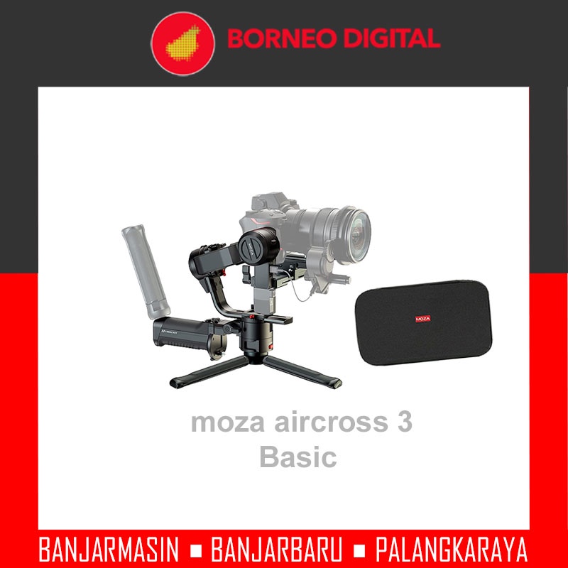 Jual Moza AirCross 3 Gimbal Stabilizer Basic / Profesional KIT | Shopee Indonesia