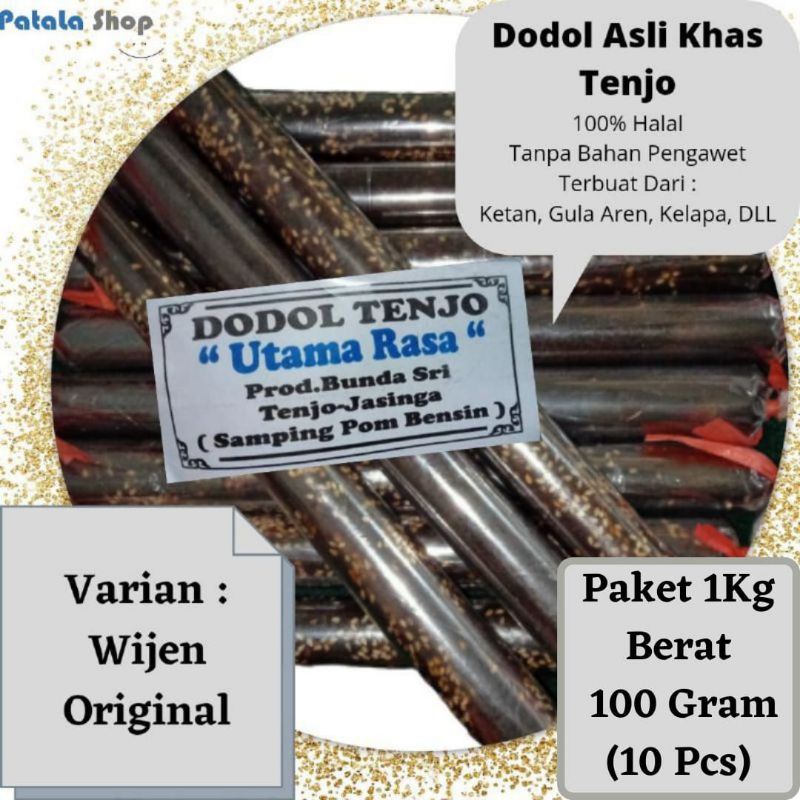 Jual Dodol Asli Khas Tenjo Paket 1Kg (10Pcs) Berat 100 Gram | Shopee ...