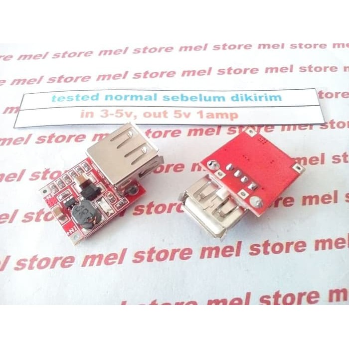 Jual Modul Step Up DC 3-5v to USB 5v 1A Charger | Shopee Indonesia