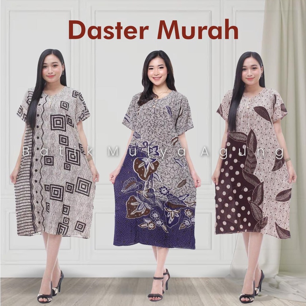 Jual Daster Kencana Ungu Batik - Busui Friendly LD 105cm - Daster ...