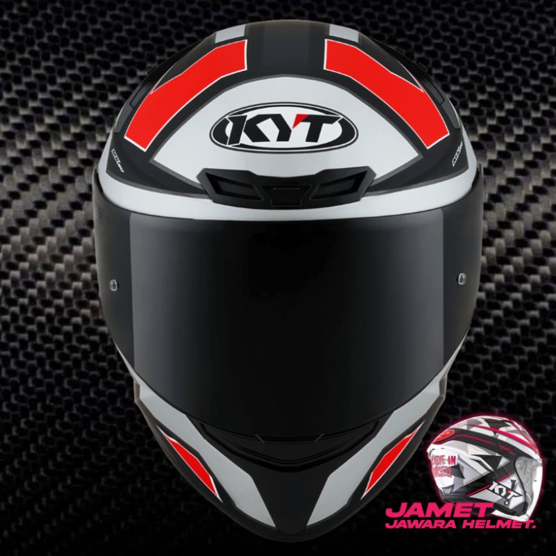 Jual KYT TT COURSE electron red helm fullface kyt TT-Course kyt ttc ...