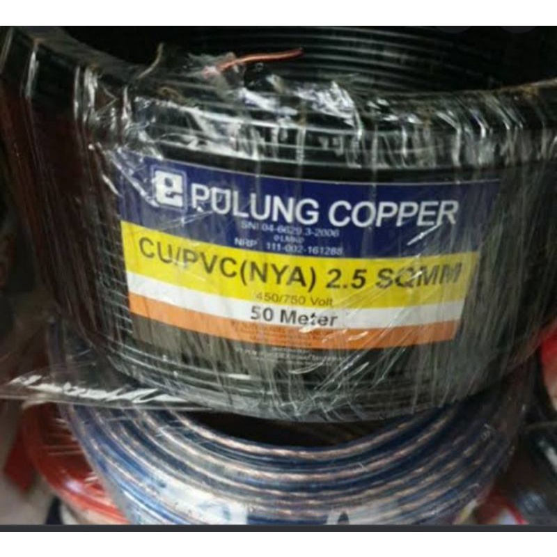Jual Kabel Listrik PULUNG COPER NYA 1X2.5 MM panjang 50 meter/ Harga ...