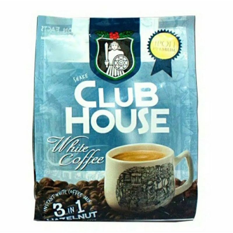 Jual CLUB HOUSE White Coffee 3in1 Hazelnut - 1 Sachet (40 gr) | Shopee ...