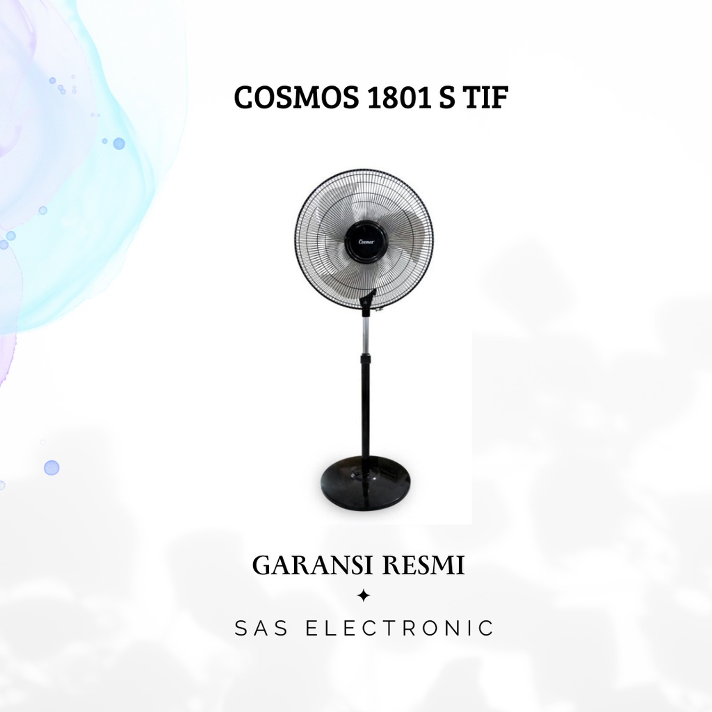 Jual KIPAS ANGIN COSMOS BERDIRI STAND FAN 18 TIF 18 INCH HITAM BESI ...