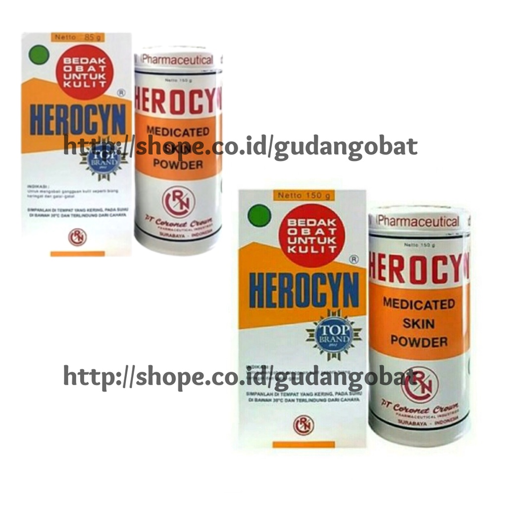 Jual Herocyn Powder 150 Gr, 85 Gr - Bedak Biang Keringat, Mengurangi ...