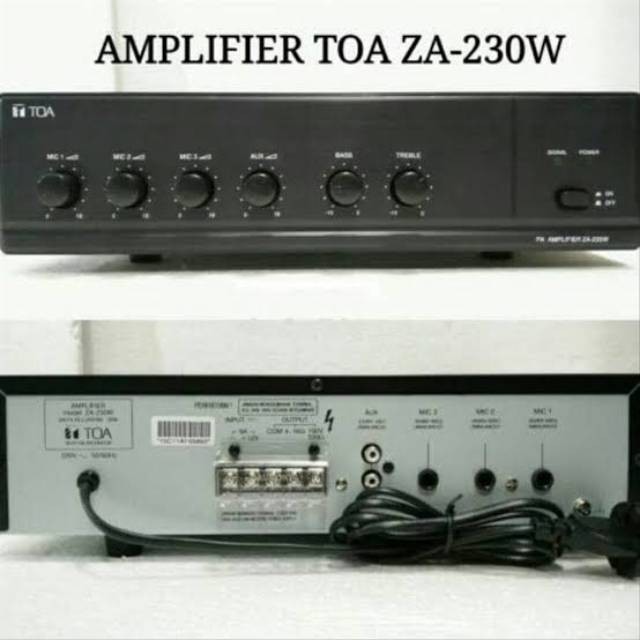 Jual Mixer Ampli Toa ZA 230W ( ORIGINAL ) | Shopee Indonesia