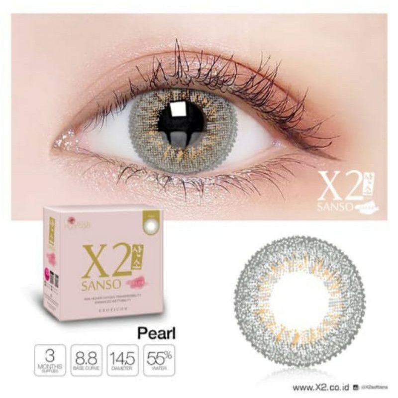 Jual Softlens X2 Sanso Color by Exoticon (normal,minus) | Shopee Indonesia