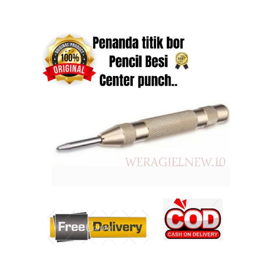Jual Penanda Titik Bor,PENCIL BESI,CENTER PUNCH.. | Shopee Indonesia