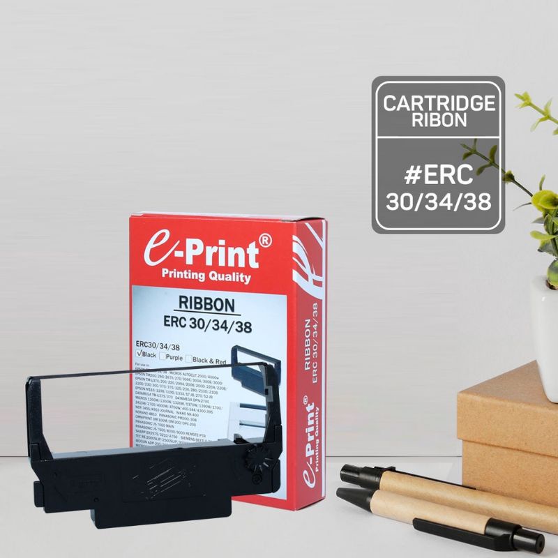 Jual E-PRINT Cartridge Ribbon ERC 30/34/48 Warna Purple | Shopee Indonesia