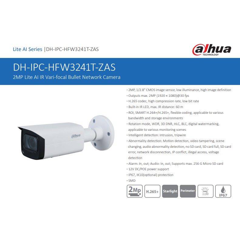 Jual Dahua CCTV IP Camera IPC-HFW3241T-ZAS 2MP Lite AI IR Vari-focal ... Jual Dahua CCTV IP Camera IPC-HFW3241T-ZAS 2MP Lite AI IR Vari-focal ...