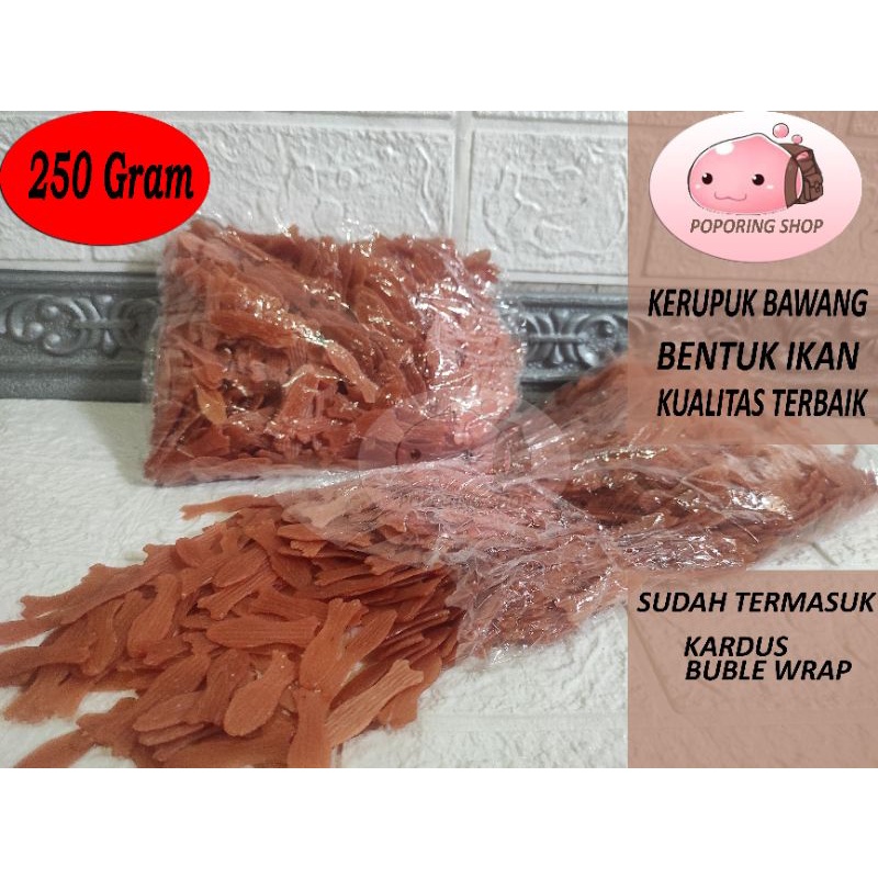 Jual Kerupuk Bentuk Ikan Merah Mentah Kerupuk ikan FUJI Rasa Gurih ...