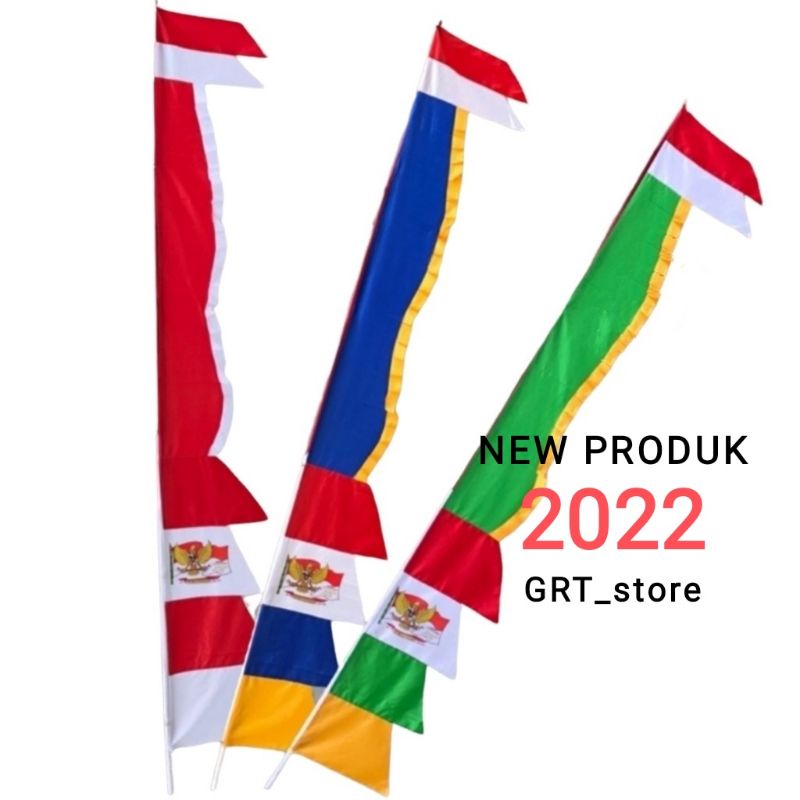 Jual Bendera Umbul Umbul merah putih Garuda umbul-umbul warna warni (KUDA LAUT) | Shopee Indonesia