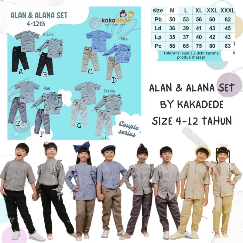 Jual ALAN SET BY KAKADEDE SIZE 4-12 ~ ALAN | Shopee Indonesia