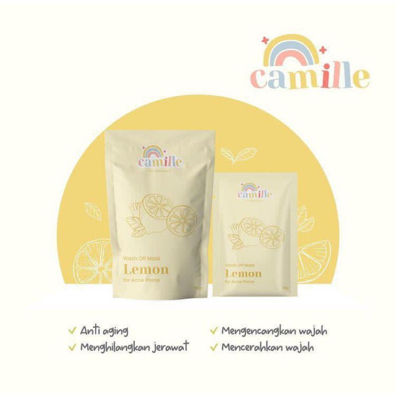 Jual MASKER CAMILLE LEMON (RESELLER RESMI) | Shopee Indonesia