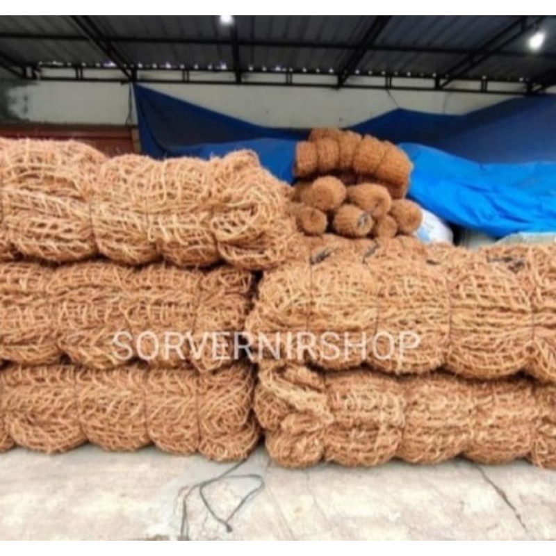 Jual Coco net jute mesh cocomesh jaring rambatan ukuran 1 meter × 1 ...