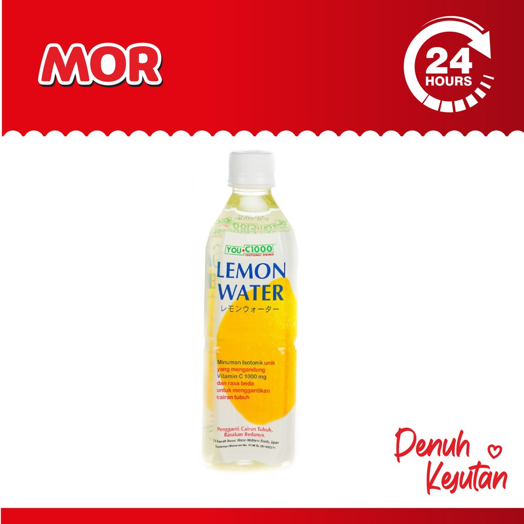 Jual YOU C1000 Lemon Water Minuman Isotonik Vitamin C Lemon 500 ml ...