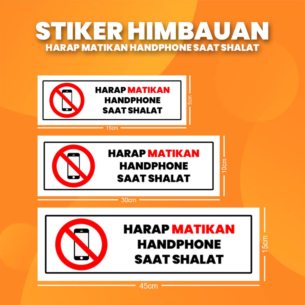 Jual Stiker K3 Matikan HP / Sticker HSE Turn Off Phone (Print Tajam ...