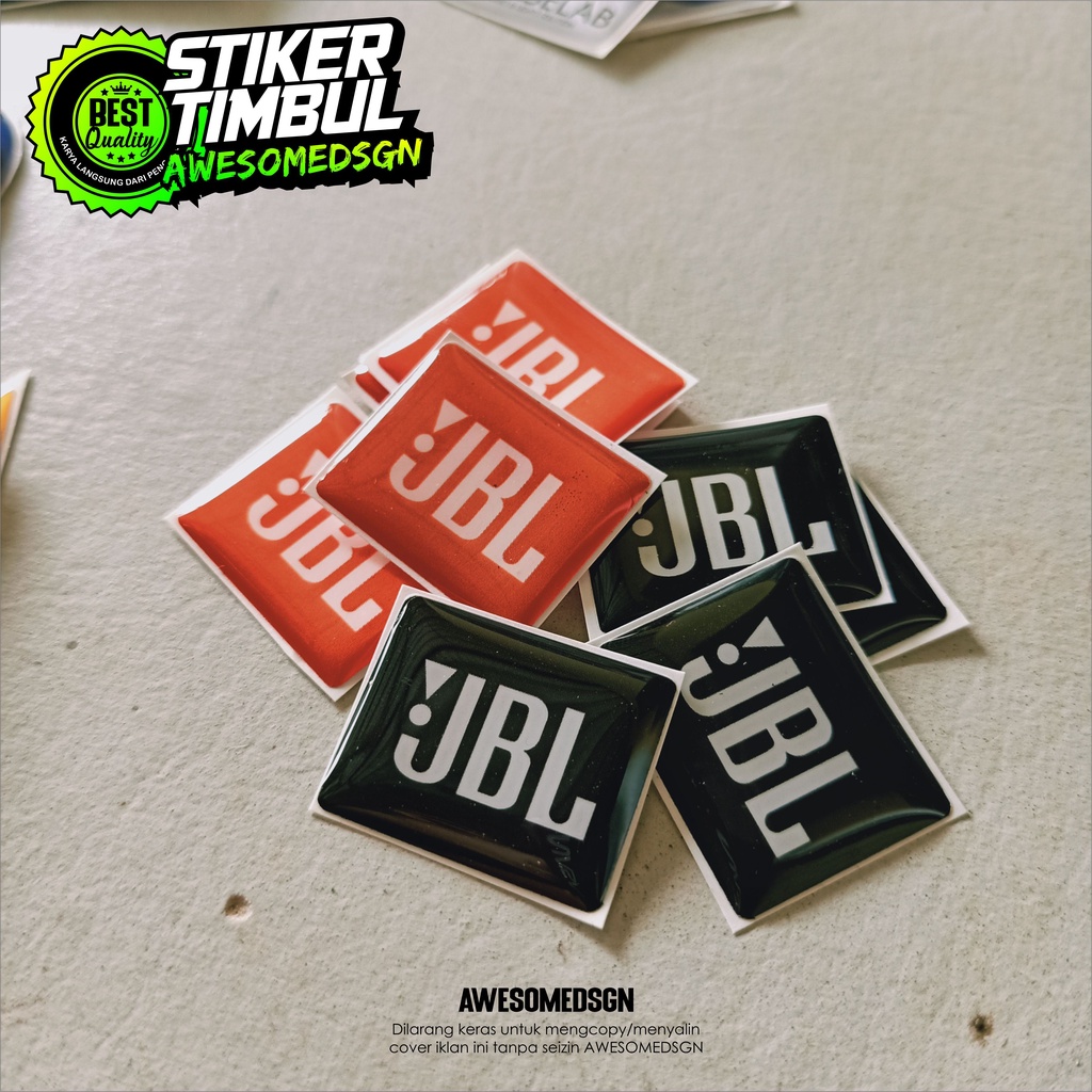 Jual EMBLEM STIKER TIMBUL 3D LENTUR SOUND AUDIO JBL | Shopee Indonesia
