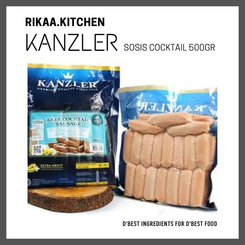 Jual RIKAA.KITCHEN - KANZLER SOSIS BEEF COCKTAIL 500GR | Shopee Indonesia