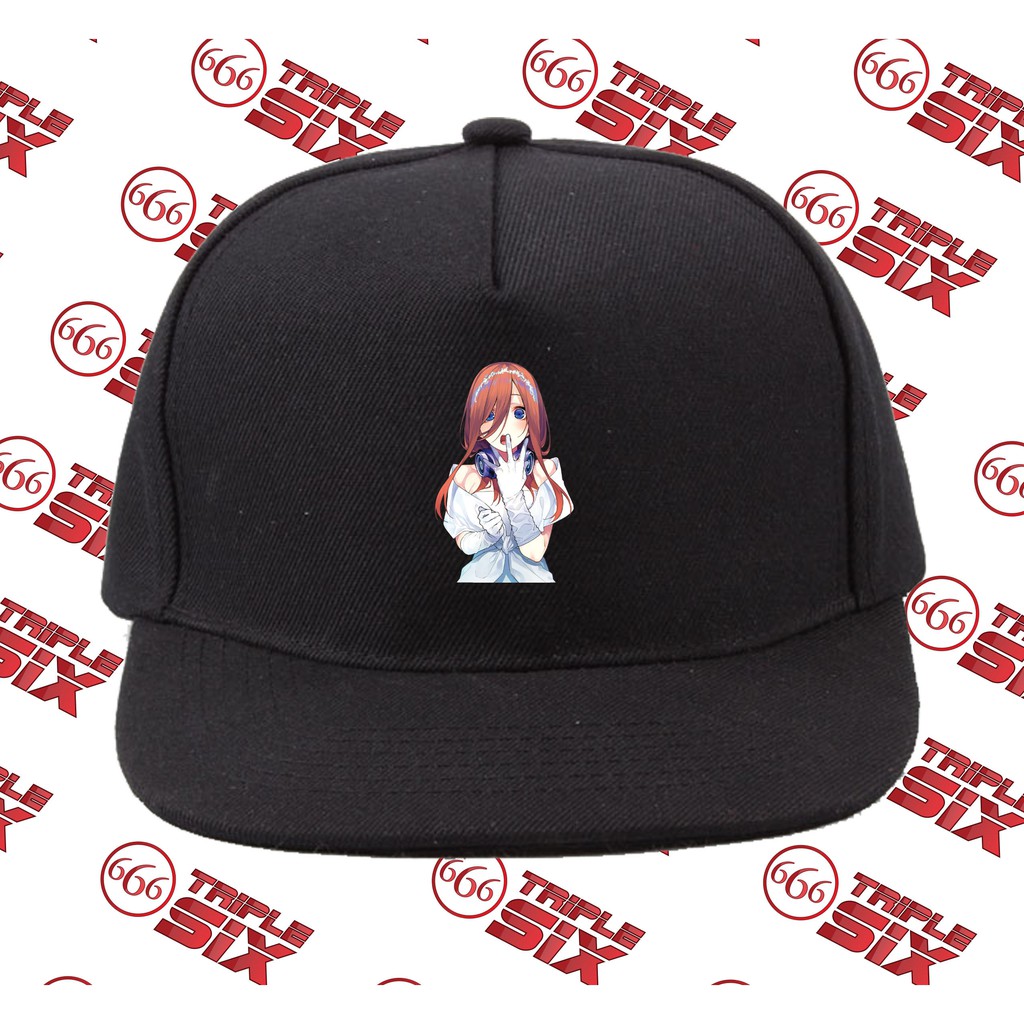 Jual Topi Snapback Cotton Anime Nakano Miku 5 toubun no Hanayome ...