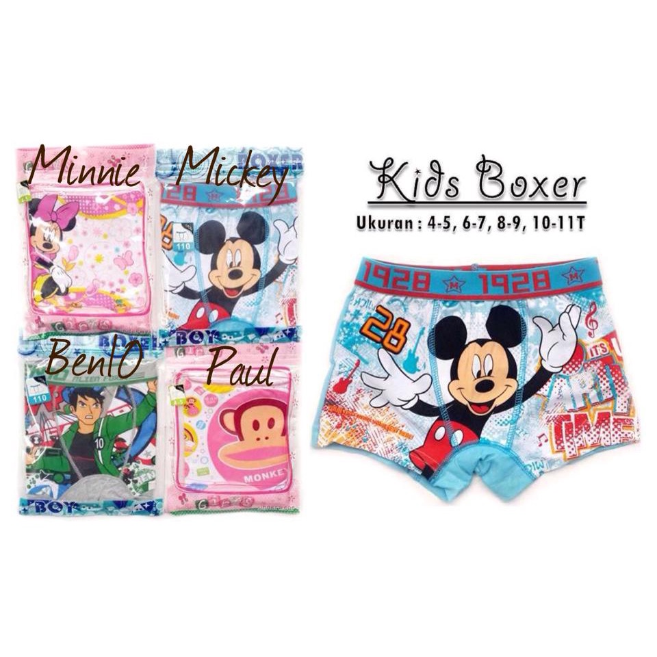 Jual KIDS BOXER - CARTOON CHARACTERS | Shopee Indonesia