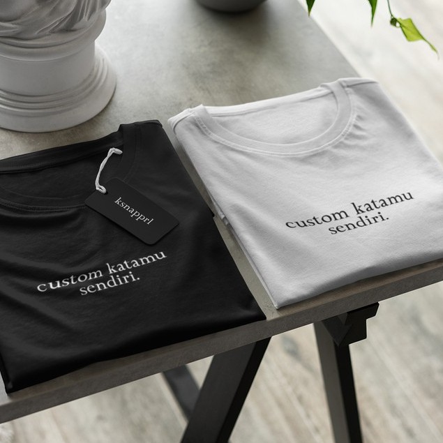 Jual Tshirt Custom Kata Kata/Kaos Custom Kata | Shopee Indonesia