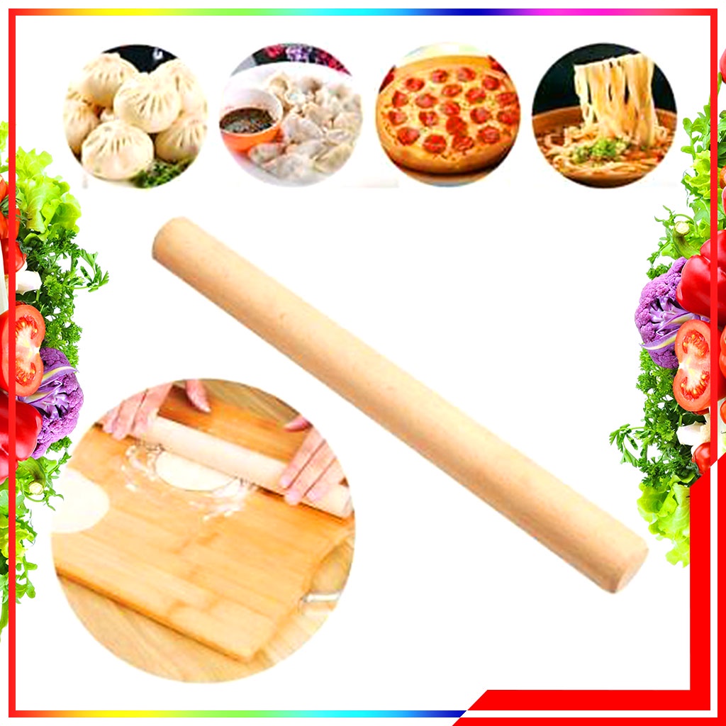 Jual Rolling Pin Kayu 30 cm / Rolling Pin Kue Gulung Adonan / Rolpin ...