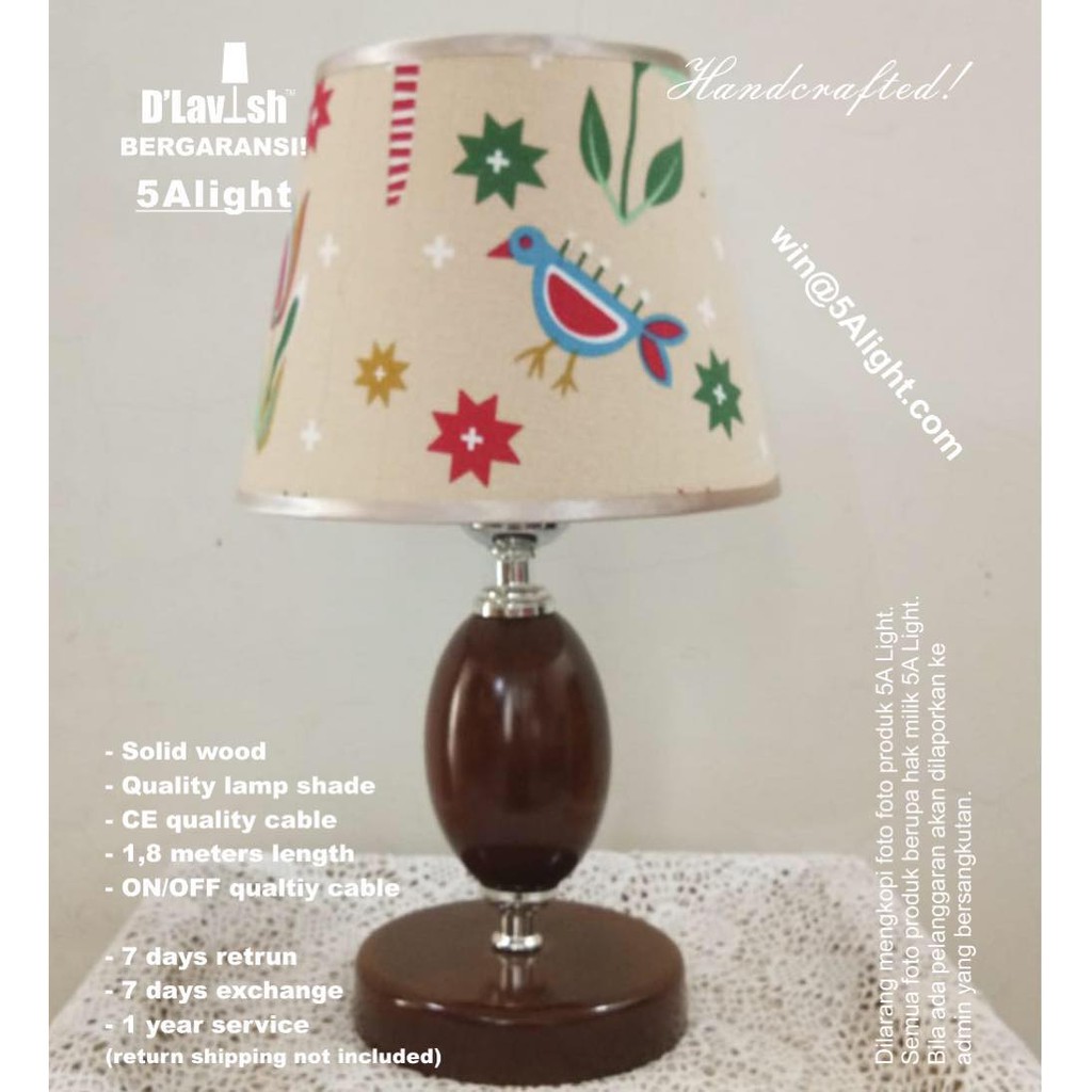 Jual Obsidian WOOD - Lampu Meja Hias Nakas/Lampu Tidur/Lampu Malam | Shopee Indonesia