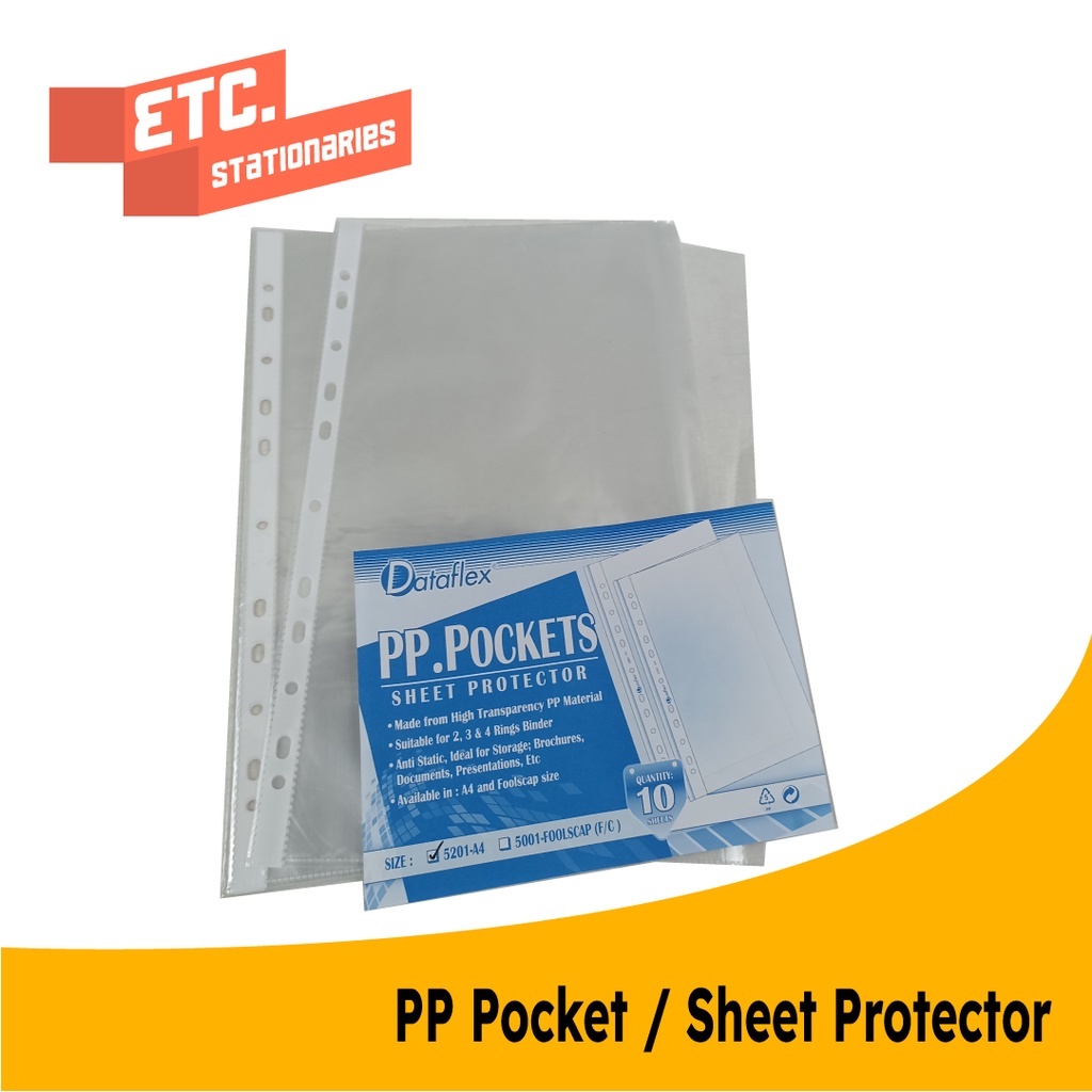 Jual Dataflex PP Pocket / Sheet Protector A4 [10 Lembar] | Shopee Indonesia