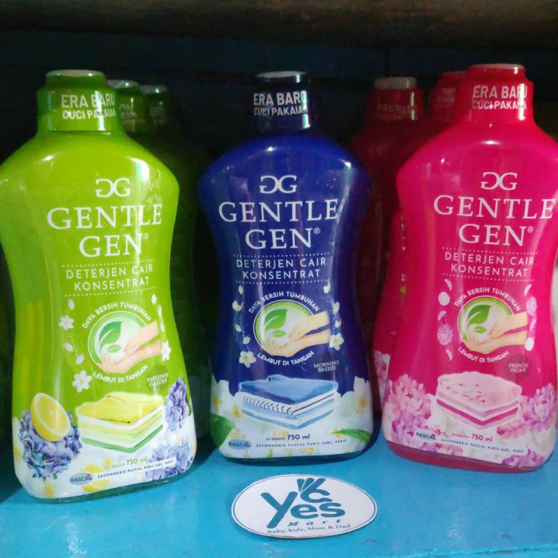 Jual Gentle Gen Deterjen Cair Konsentrat 750ml BOTOL Lembut di tangan ...