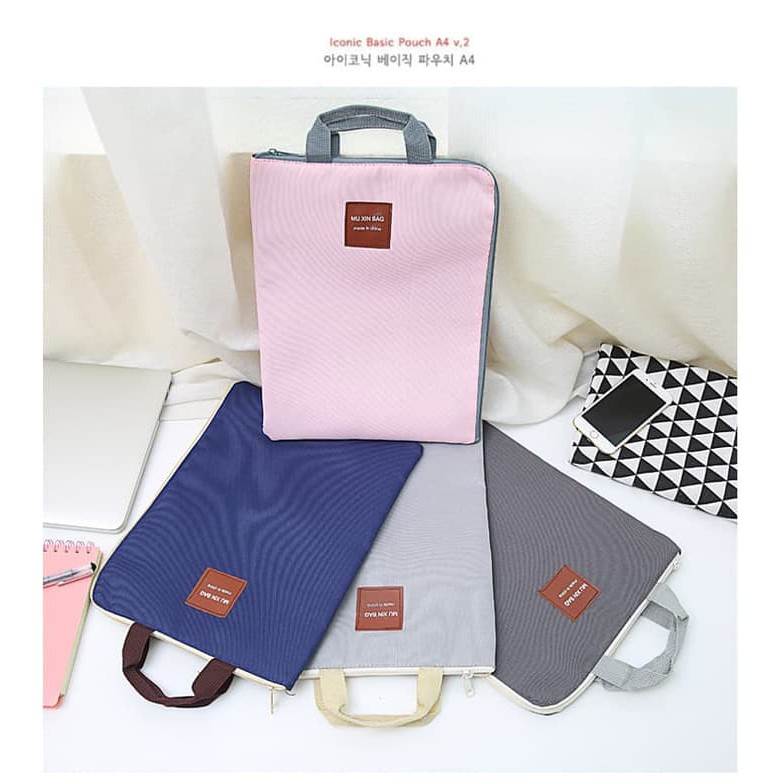 Jual NEW Kantong/Map A4/ Tas Laptop Kain It's My Favourite One Dengan ...