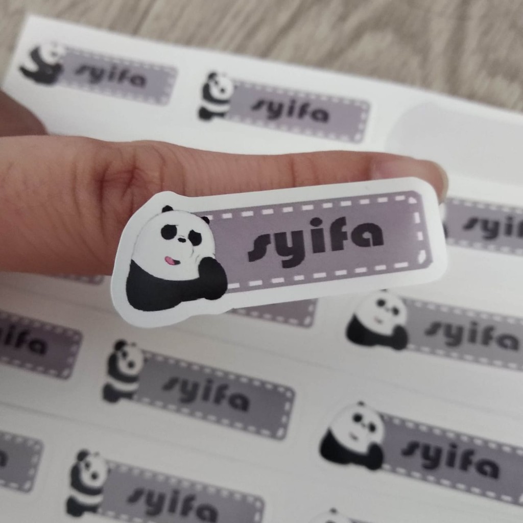 Jual Sticker Nama label nama 80pcs ukuran 4,5cm | Shopee Indonesia