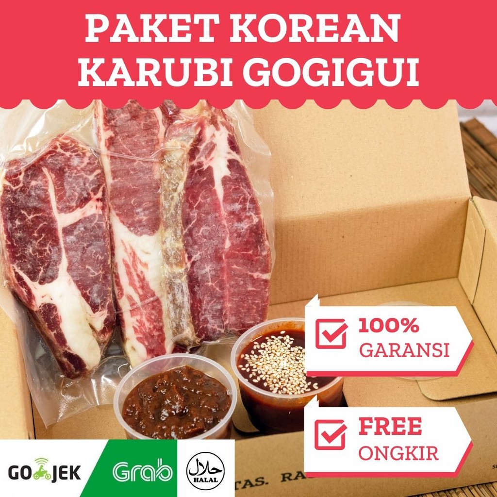 Jual Kkotsal (Karubi) Gogigui- Paket Korean BBQ, Saus Marinasi dan Saus ...