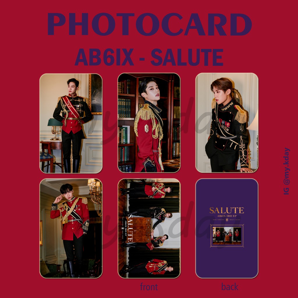 Jual PC-0185, Photocard AB6IX SALUTE 2 sisi | Shopee Indonesia