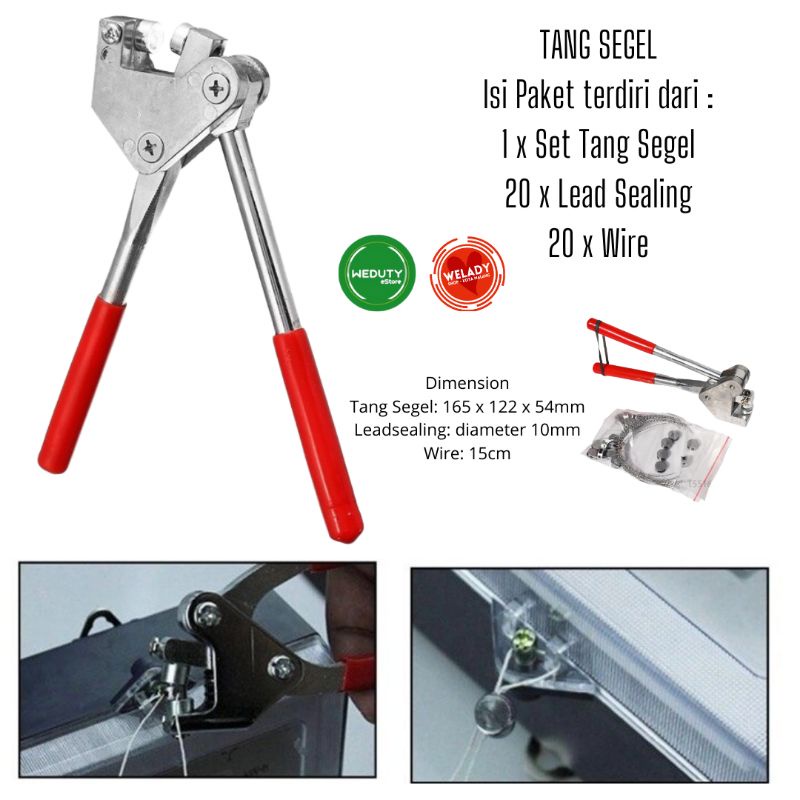 Jual TANG SEGEL KONTAINER SEALING PLIER KOMPLIT 1 SET | Shopee Indonesia
