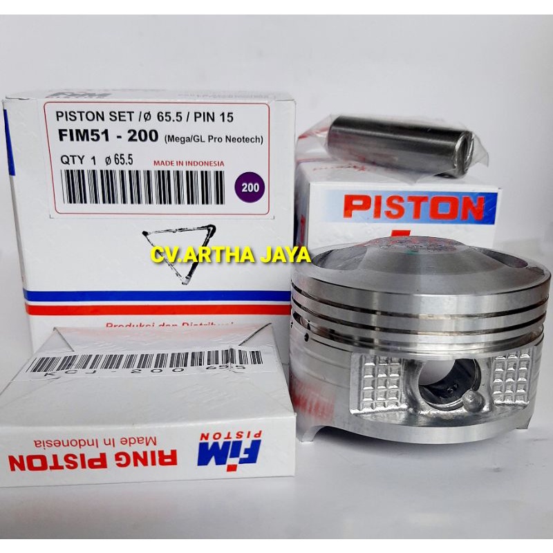 Jual PISTON KIT FIM FIM51 HONDA MEGA PRO / GL PRO NEOTECH / MEGAPRO / MP / MEGAPRO PRIMUS ...