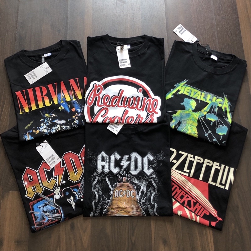 Jual KAOS BAND VINTAGE / ACDC / METALLICA / KISS / IRONMADEN / NIRV ...