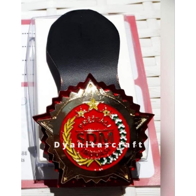 Jual WING RODA SDM PRESTASI INOVASI POLRI LAPIS MIKA MERAH | BREVET ...